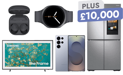 Win a Samsung Tech Bundle + £10,000