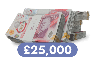 Win a Cash Prize £25,000